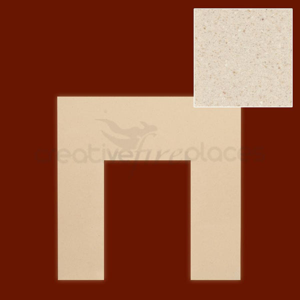 Marble Back panel with cut out - bespokemarblefireplaces