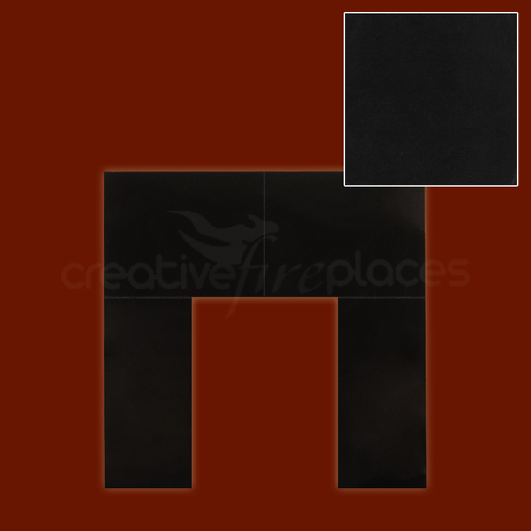 Black Granite Back Panel Suitable For Real Fires Burning Coal or Wood ...