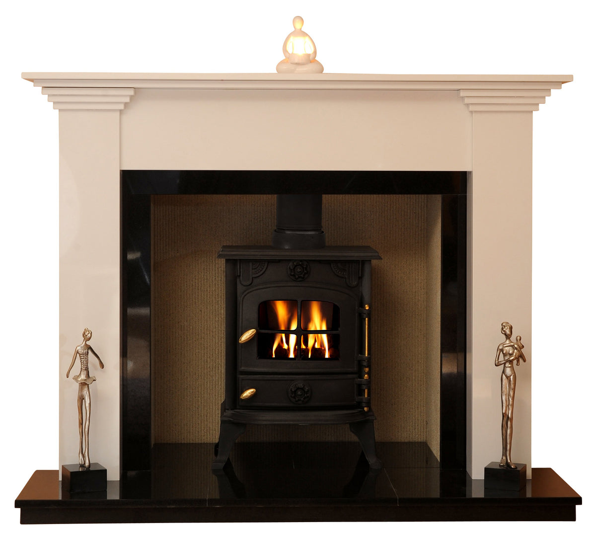 Stove Marble Fireplace Hamilton -Custom Made For Stoves ...