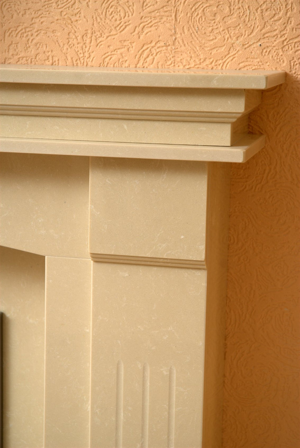 Marble Fireplace Sheridan Surround with double hearth & Grand Design ...