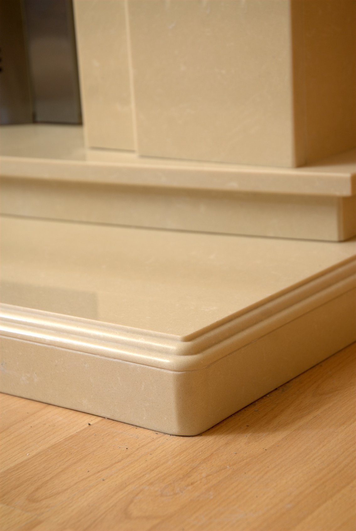Marble Fireplace Sheridan Surround with double hearth & Grand Design ...